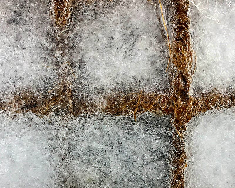 Abstract Background of Ice Textures with Brown Vertical and Horizontal ...
