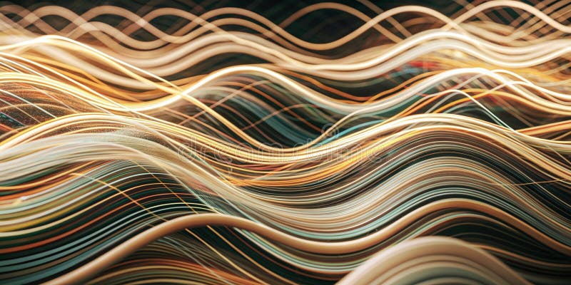 Abstract Background Futuristic Design Blue Wave Technology Digital ...