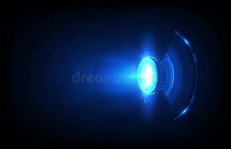 Background of Futuristic Hud Gui Display Panel with Light Stock ...