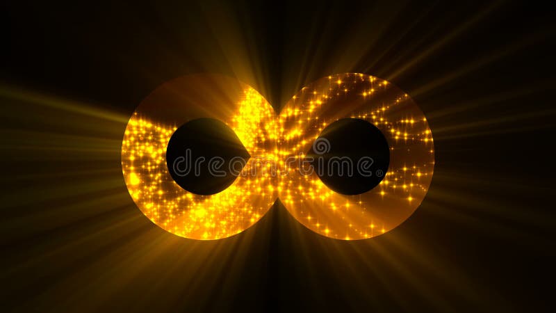 Futuristic Infinity Symbol Waving. Icon Form of Infinite Rotating ...