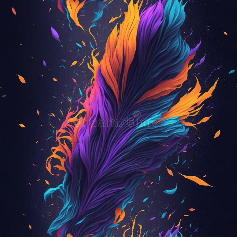 Splash Art Portrait Poster Splash Style of Coloful Paint Contour Stock ...