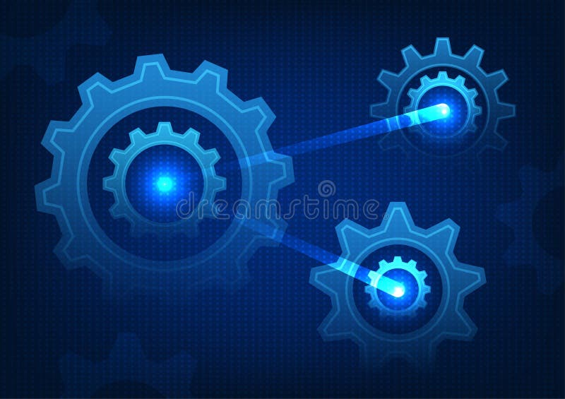 Abstract Background Gear Technology Represents Modern Era Driving Gear ...