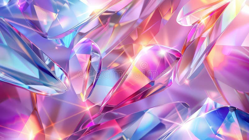 Abstract Background with Gems and Glass Effect Stock Photo - Image of ...