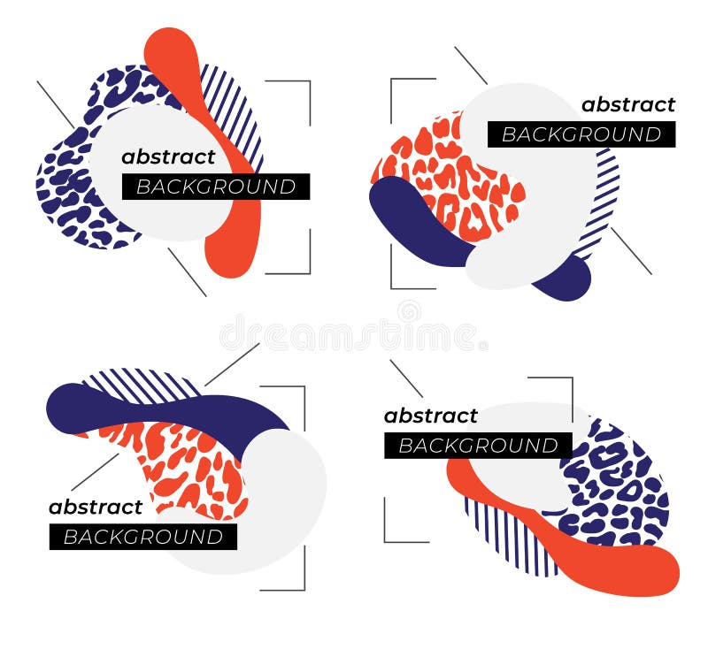 Abstract Background with Geometric Elements and Patterns in Three ...