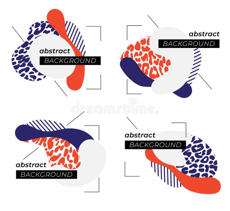 Abstract Background with Geometric Elements and Patterns in Three ...