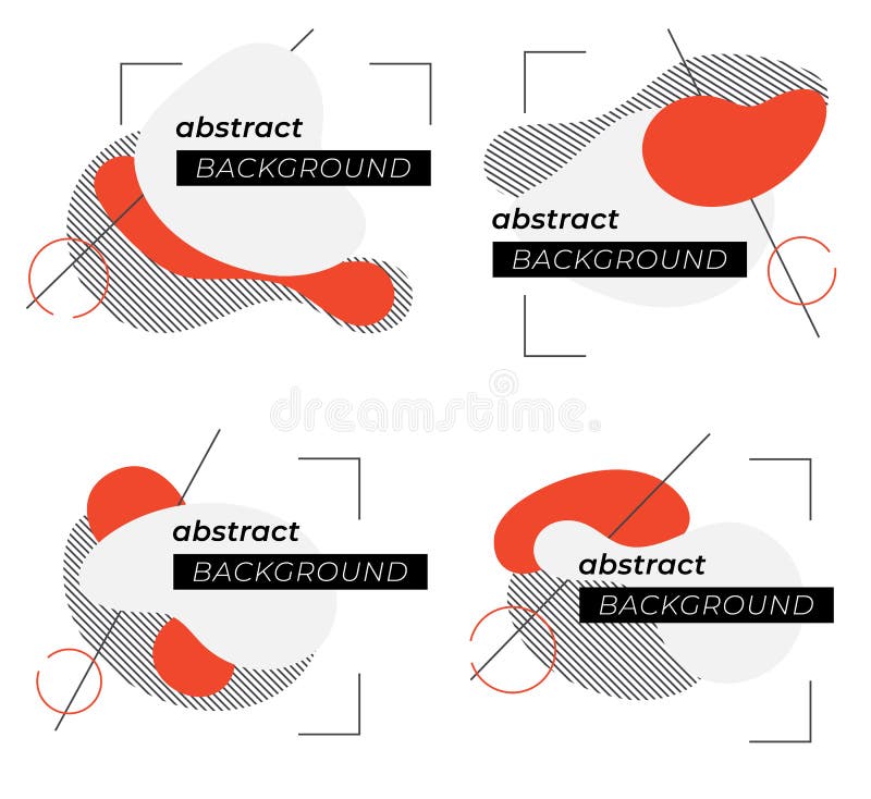 Abstract Background with Geometric Elements and Patterns in Three ...