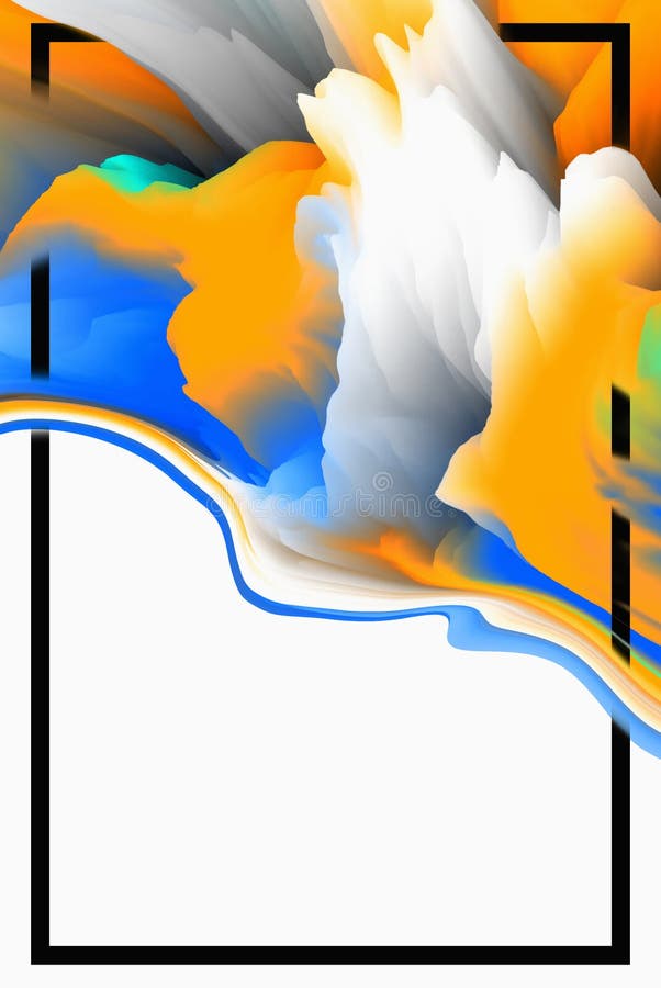 Abstract Background with Geometric Frame. Modern Abstract Art Design ...