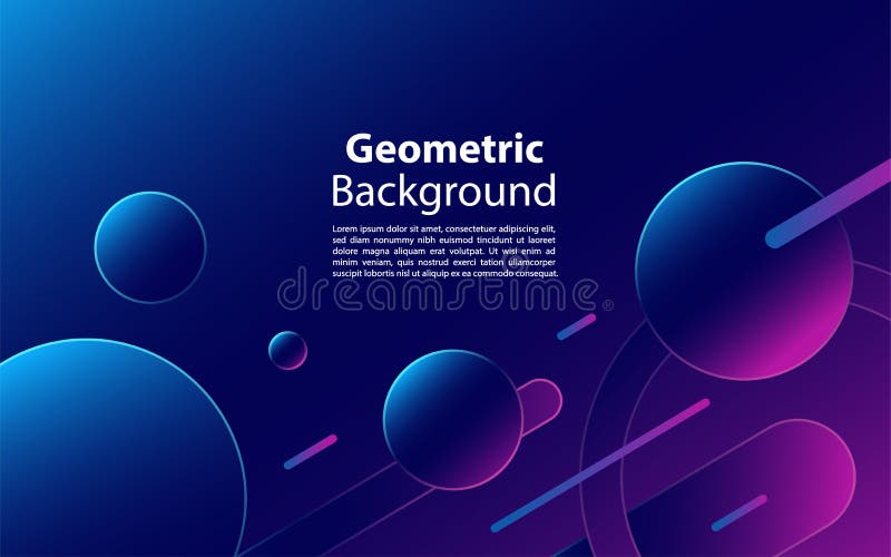 Abstract Background with Geometric Gradient Circle. Graphic Design ...
