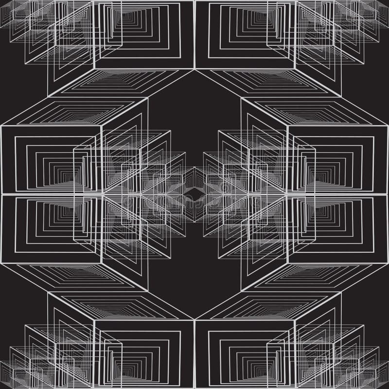 Abstract Background. Geometric Pattern with Cubes Stock Vector - Illustration of pattern ...