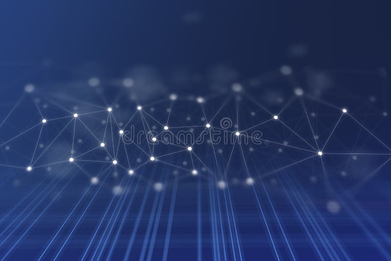 Abstract Background Geometric with Polygon Line and Dots for Science ...