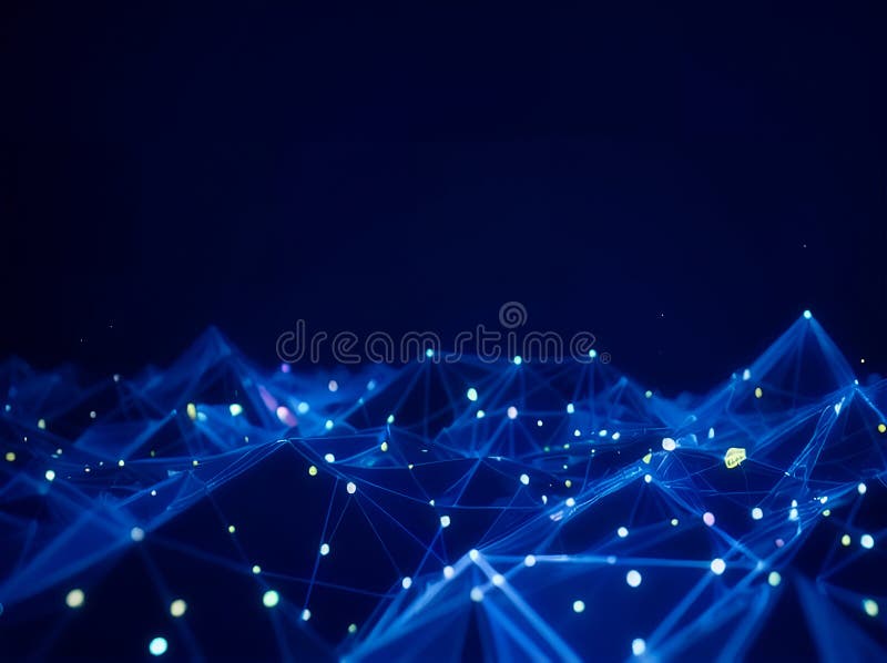 Abstract Background Geometric with Polygon Line and Dots for Science ...