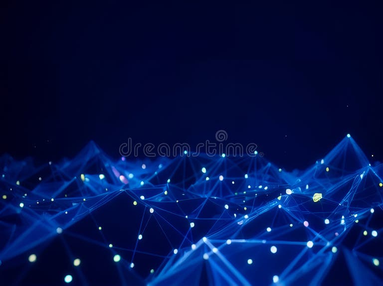 Abstract Background Geometric with Polygon Line and Dots for Science ...