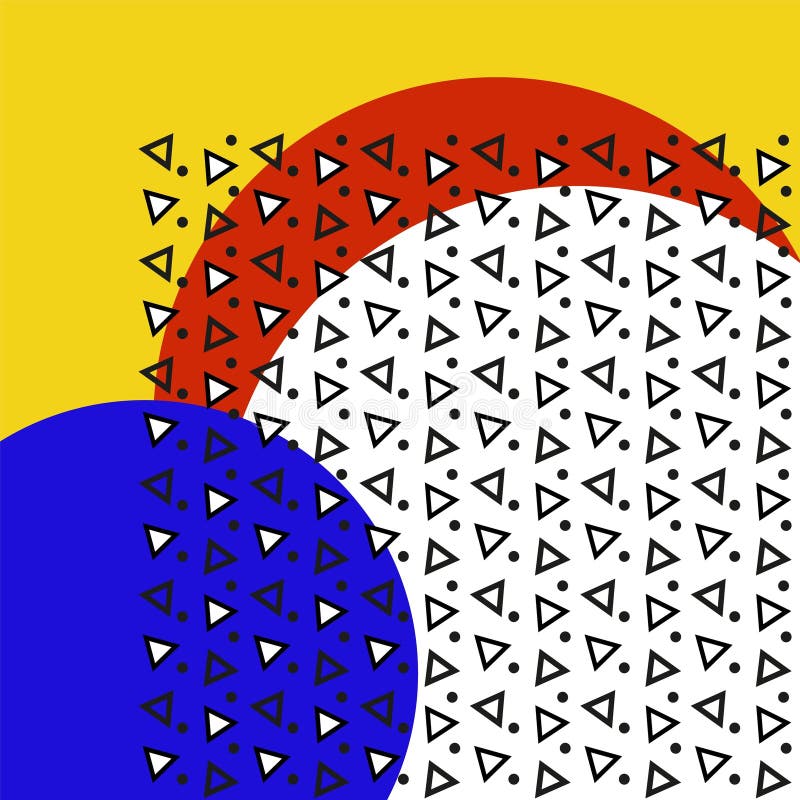 Abstract Background. Geometric Shapes. Colorful Circles and Line ...