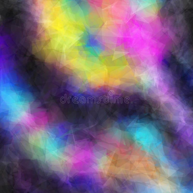 Abstract Background of Geometric Shapes. the Current of Bright Rainbow ...