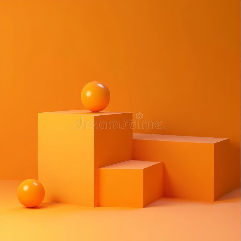 Abstract Background with Geometric Shapes. 3d Vector Illustration ...