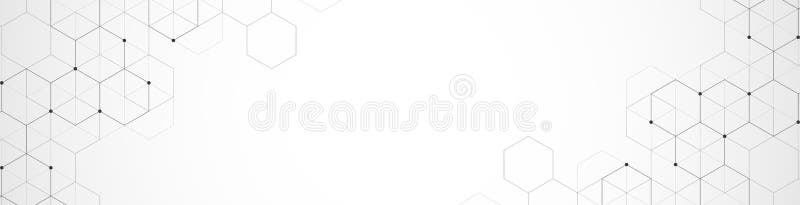 Abstract Background with Geometric Shapes and Hexagon Pattern. Stock ...