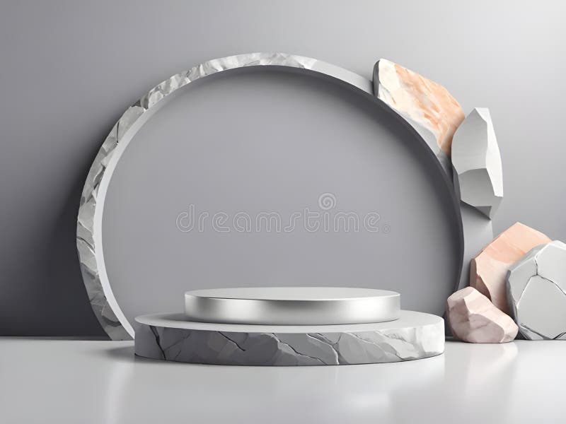 Abstract Background with Geometric Shapes. Product Display Stock ...