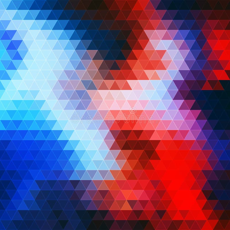 Abstract Background with a Geometric Texture of Triangles. Bright ...