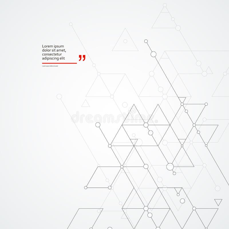 Abstract Background of Geometric Triangles. Vector Modern Backdrop ...