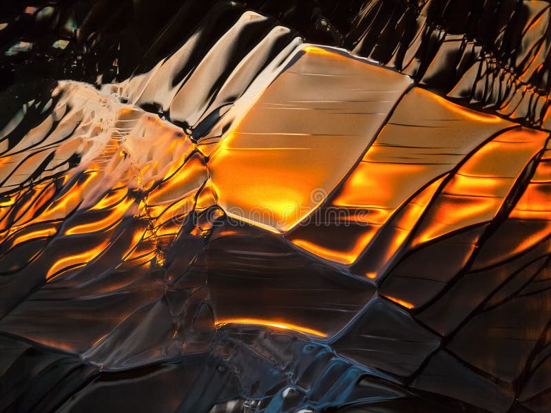 Abstract Background Glass Ice Orange and Yellow Light Refraction Stock ...