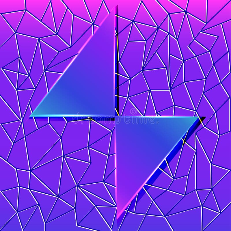 Abstract Background with Glass Triangles and Polygonal Texture Stock ...