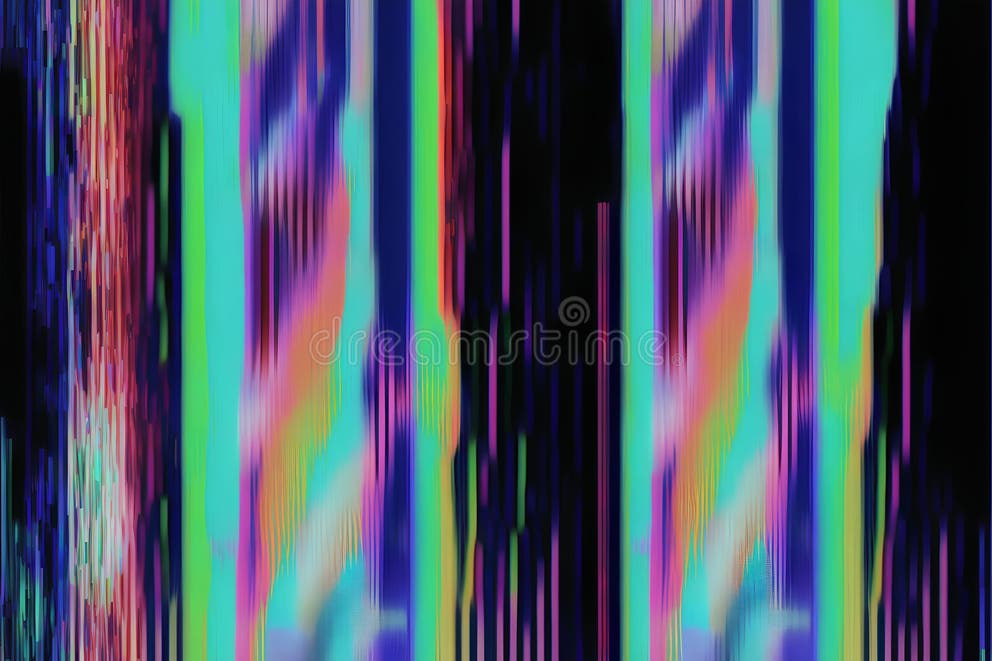 Abstract Background with Glitch Effect. Digital Screen Error. 3d ...