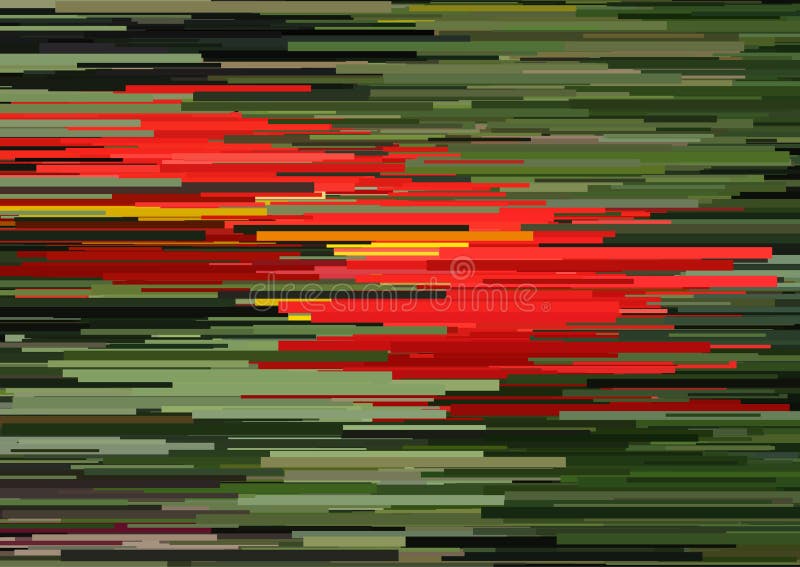 Abstract Background With Glitched Horizontal Stripes Stream Lines