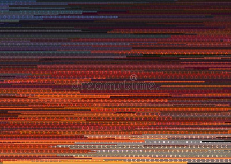 Abstract Background With Glitched Vertical Stripes Stream Line Binary