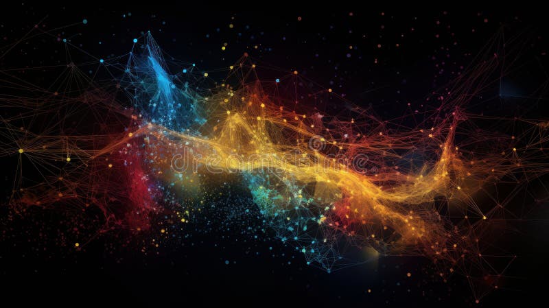 Abstract Background of Global Connectivity and Communications Stock ...