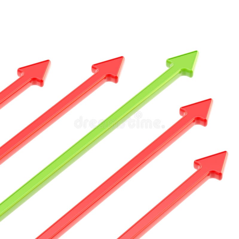 Abstract Background of Glossy Arrows on White Stock Illustration ...