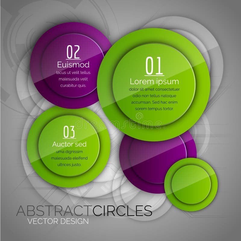 Abstract Background with Glossy Circles. Glossy Buttons. Vector Stock ...