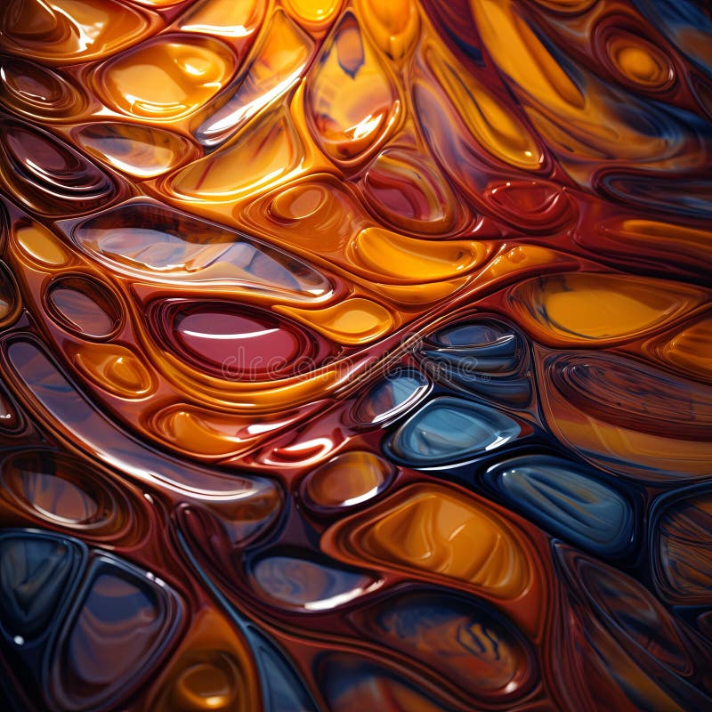 Abstract Multicolor Glossy Plastic Shapes Background with Vibrant ...