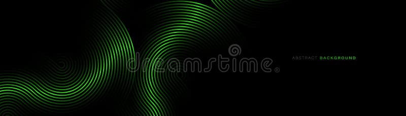 Abstract Background with Glowing Curve Geometric Lines. Modern Shiny ...