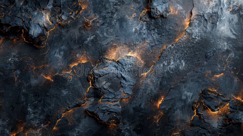 Abstract Background of Glowing Embers and Ash Stock Illustration ...