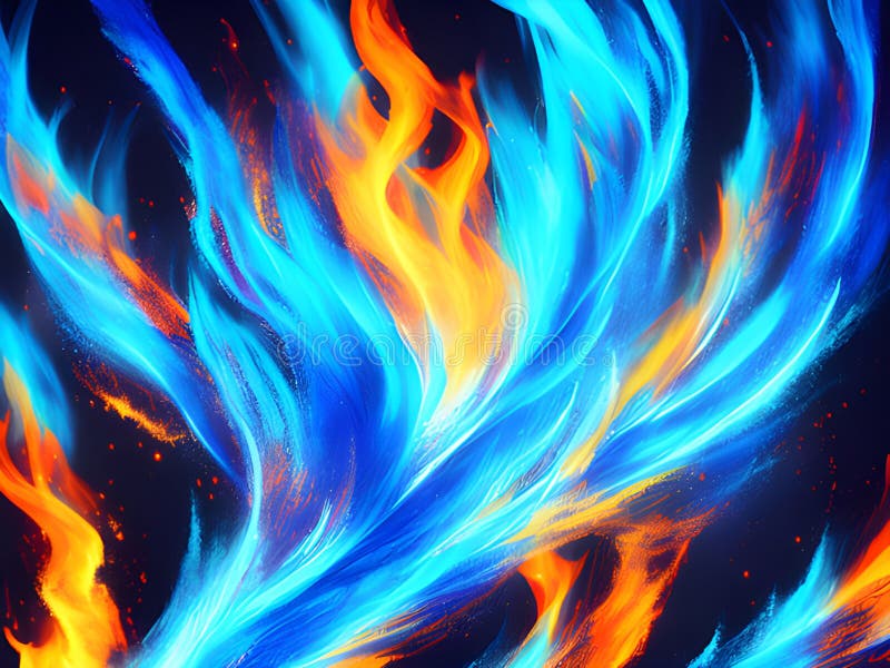Abstract Background with a Glowing Flame, Ai Generated Stock ...