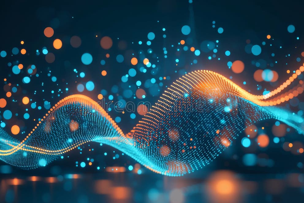 Abstract Background with Glowing Forex Chart. 3d Rendering Toned Image ...