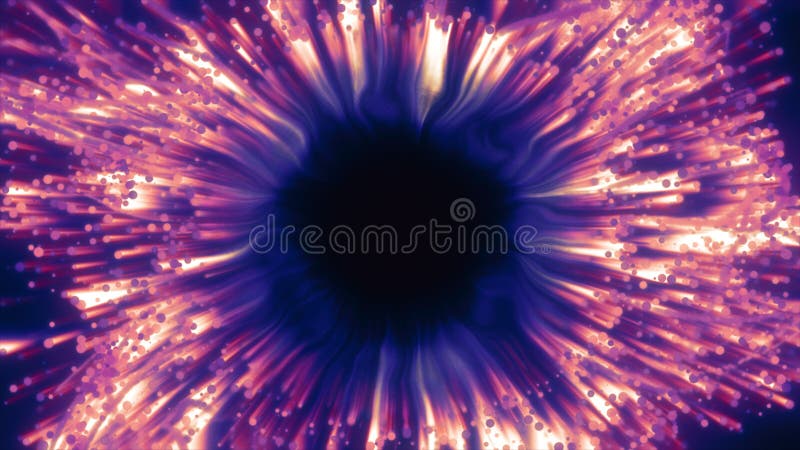 Abstract Background with Glowing Lines. Eye Quantum Particles Stock Illustration - Illustration ...