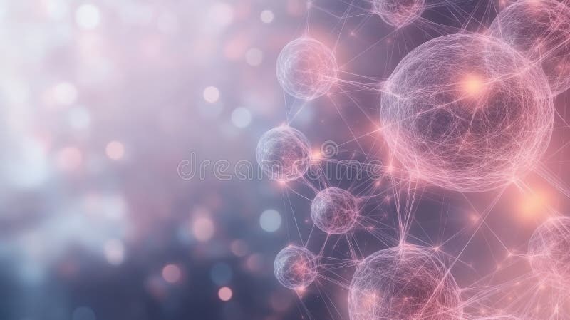 Abstract Background with Glowing Particles and Dots, a Mesmerizing ...