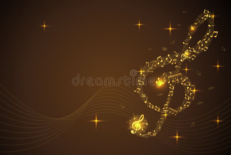Abstract Background with Colorful Music Notes Stock Vector ...