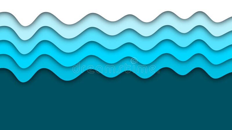 Abstract Background Gradient Blue Wave Papercut Simple Modern Premium Stock Vector ...