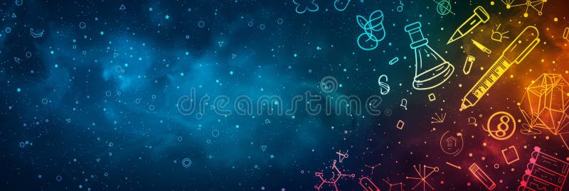 Abstract Background with Gradient. Educational Tools Such As ...