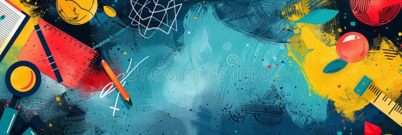 Abstract Background with Gradient. Educational Tools Such As ...