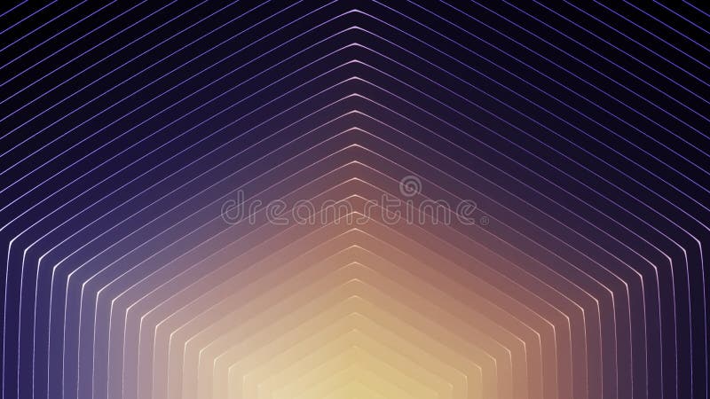 Abstract Background with Gradient Moving Line in Hexagonal Shape ...