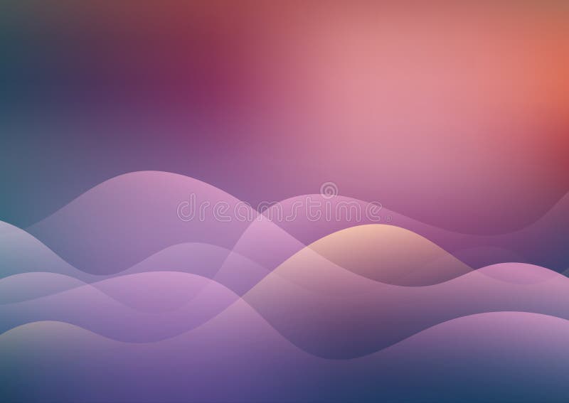 Abstract Background with Gradient Waves Design Stock Vector ...