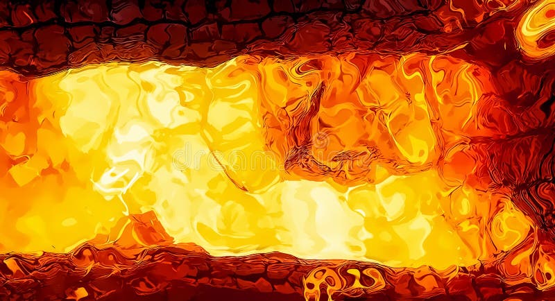 Abstract Background Graphic, Burning Fire and Flame Structures. Stock ...