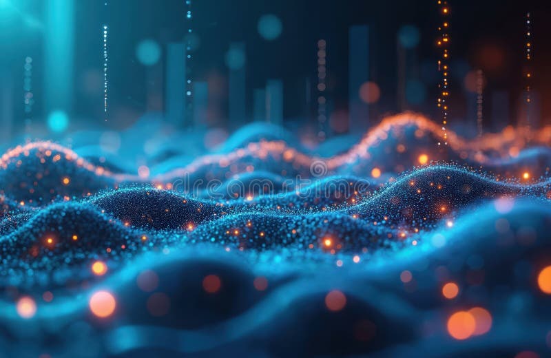 Abstract Background of Graphics, Diagrams, Forecasts of Innovative ...