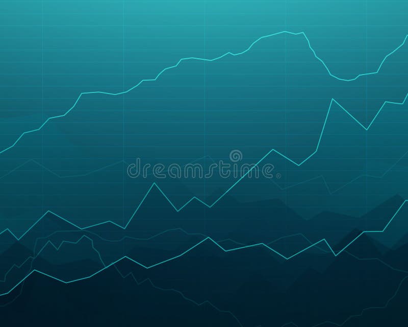 Abstract Background with Graphs Stock Illustration - Illustration of ...