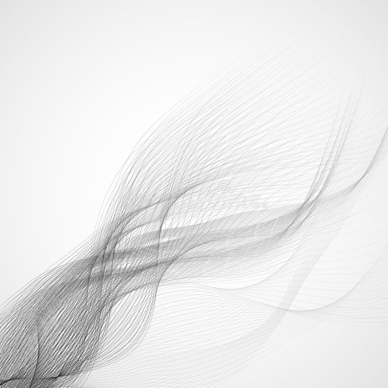 Abstract Background with Gray Waves Stock Vector - Illustration of ...