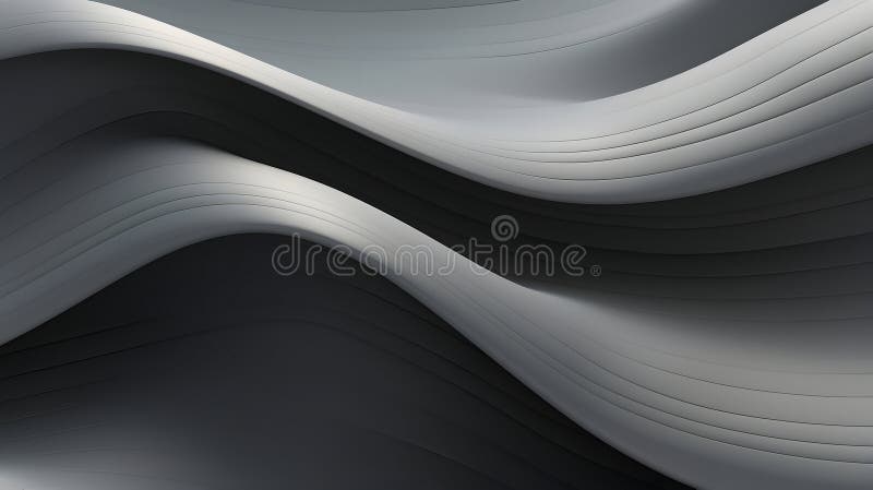 Abstract Background of Gray Wavy Lines, Fantastic Wallpaper. Neural ...