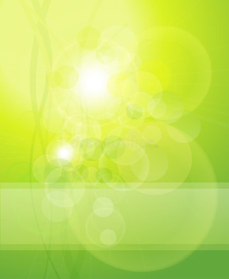 Fresh Spring Green Background Soft Sun Light Stock Illustrations ...
